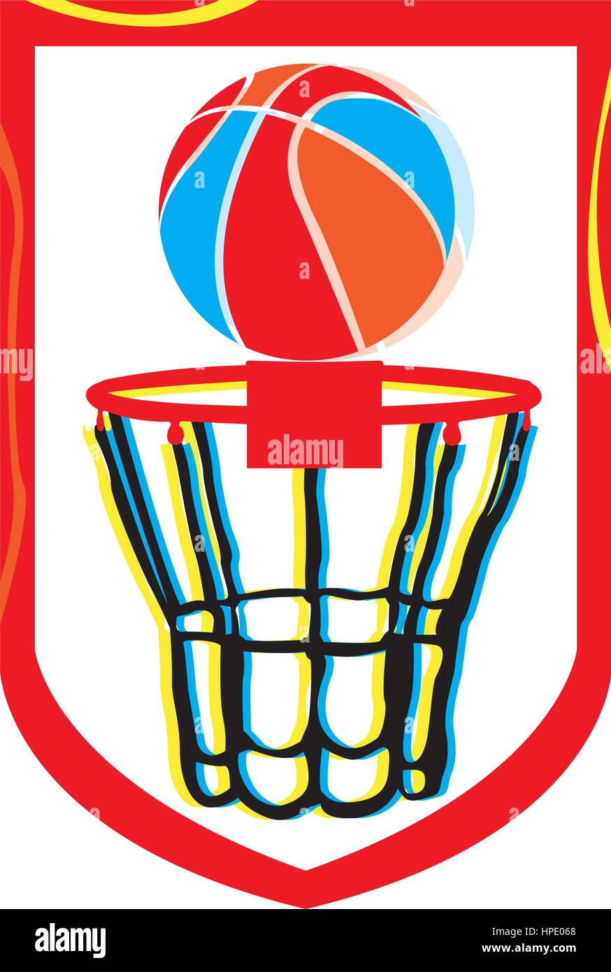 Isolated basketball emblem Stock Vector Image & Art - Alamy