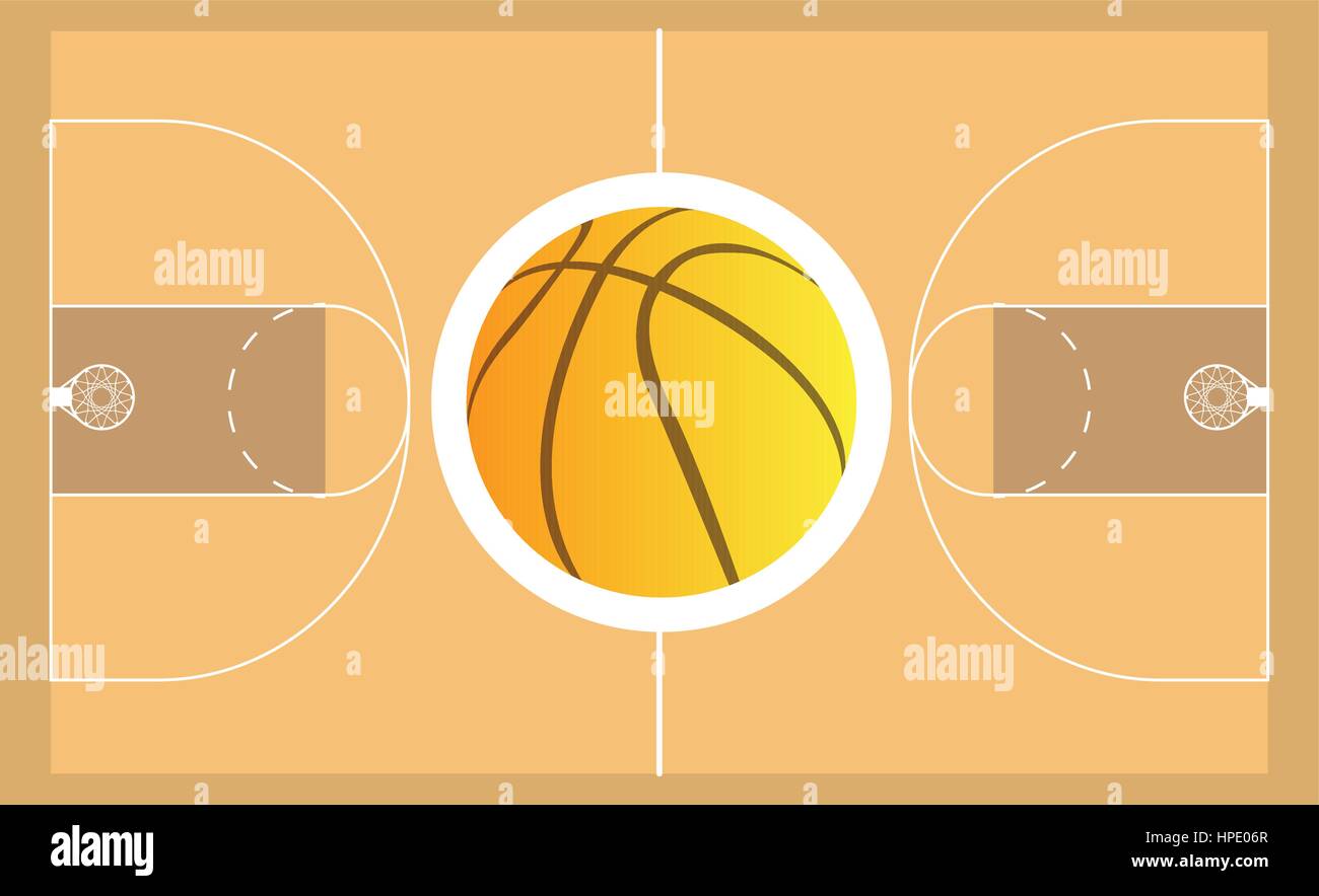 Isolated basketball field Stock Vector Image & Art - Alamy
