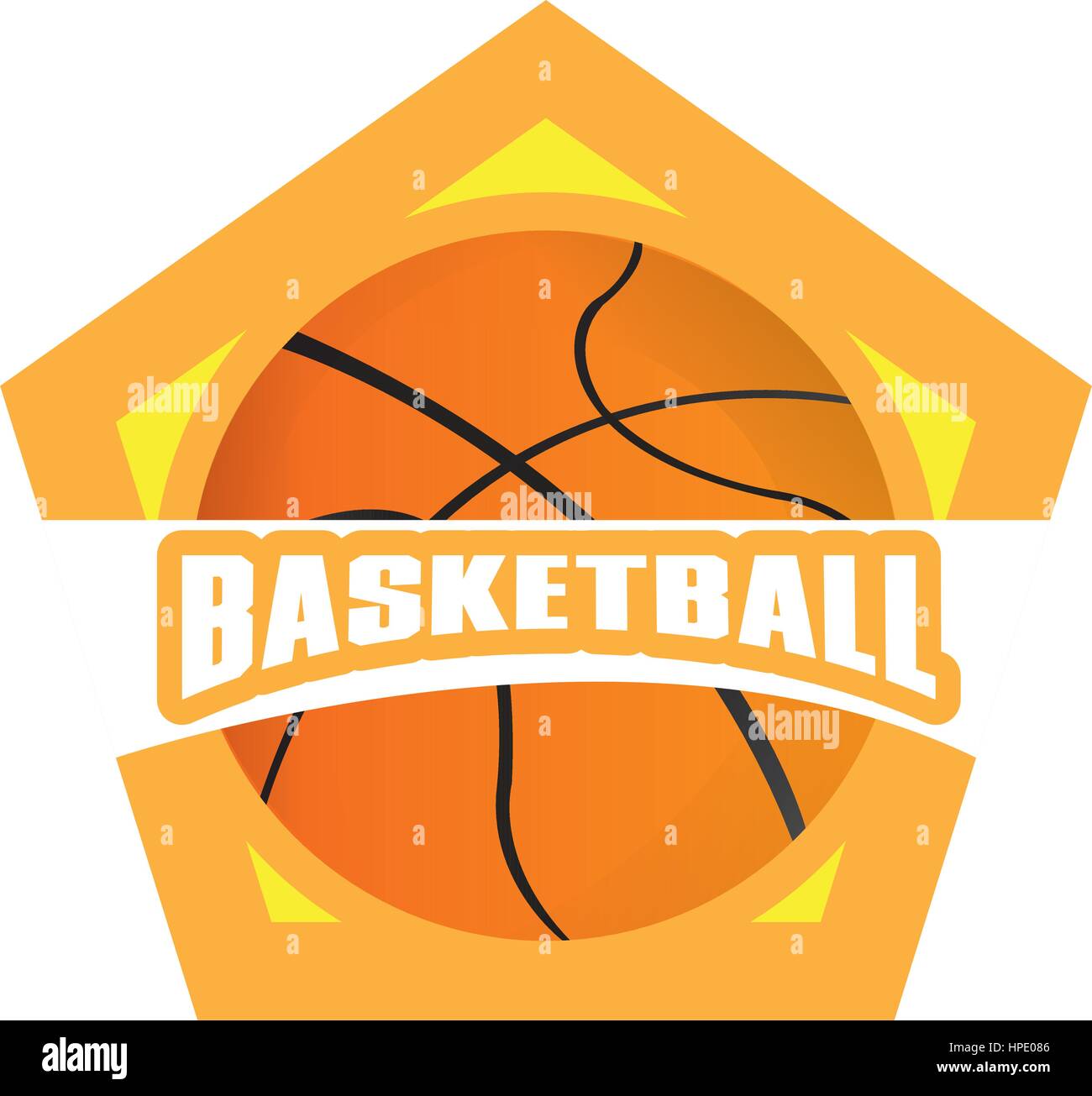 Isolated basketball emblem Stock Vector Image & Art - Alamy