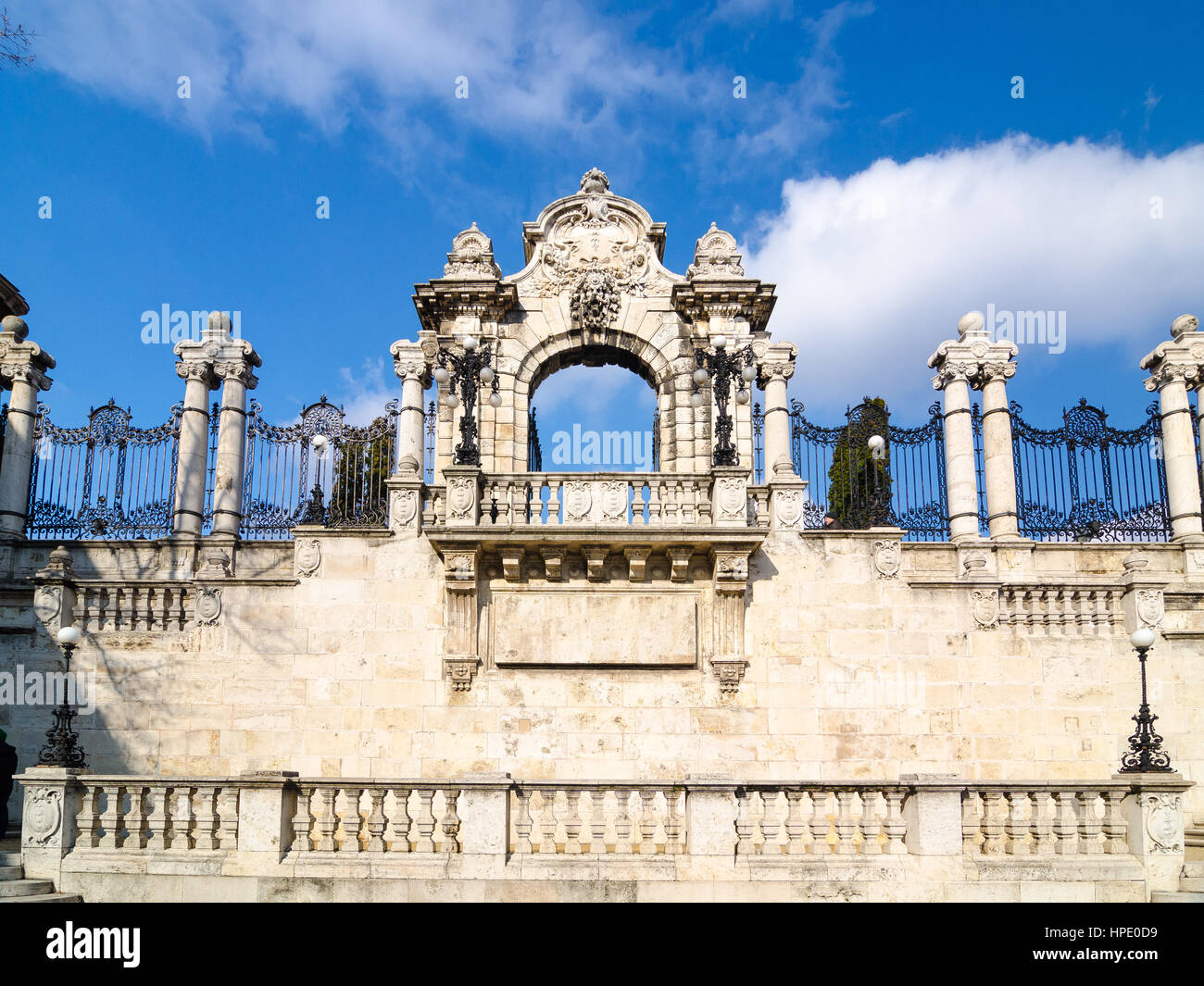 The entrance gate to the Buda Castle is the historical castle and ...