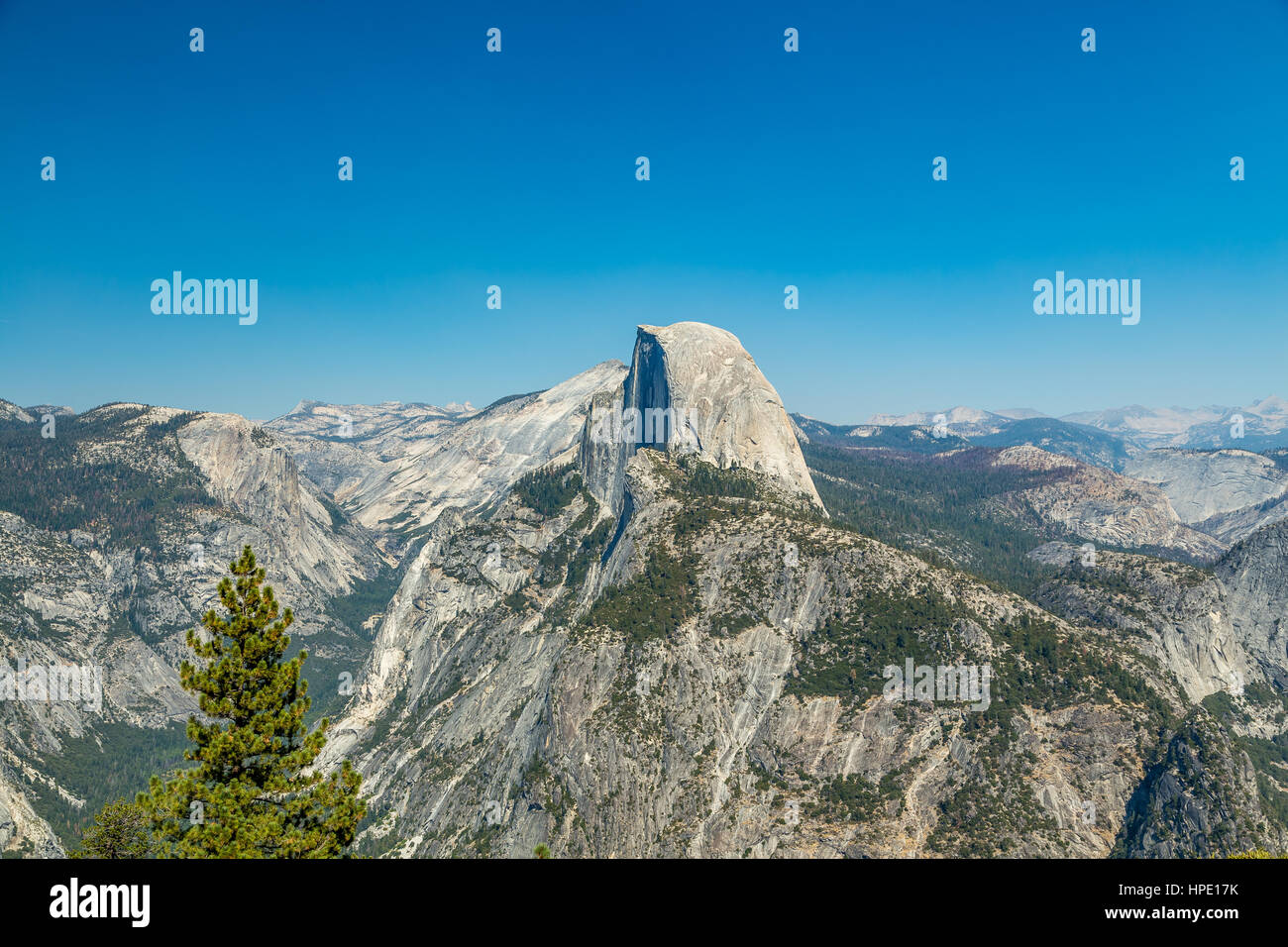 Half Dome is a granite dome at the eastern end of Yosemite Valley in ...