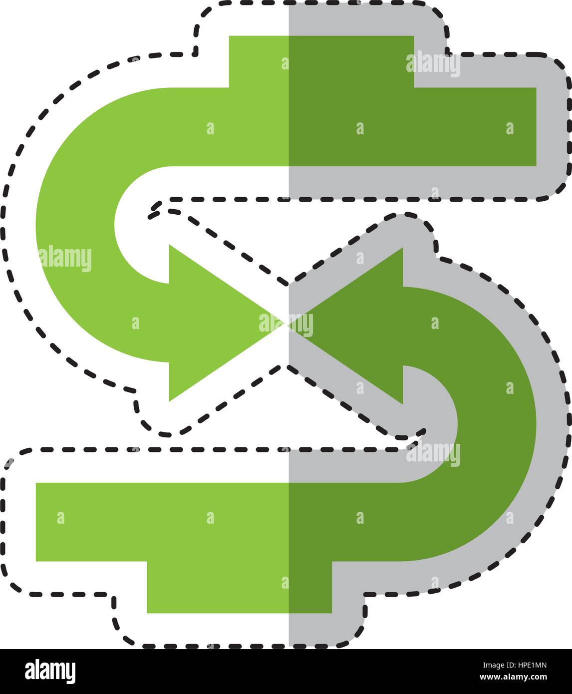 arrows symbol money icon vector illustration design Stock Vector Image ...