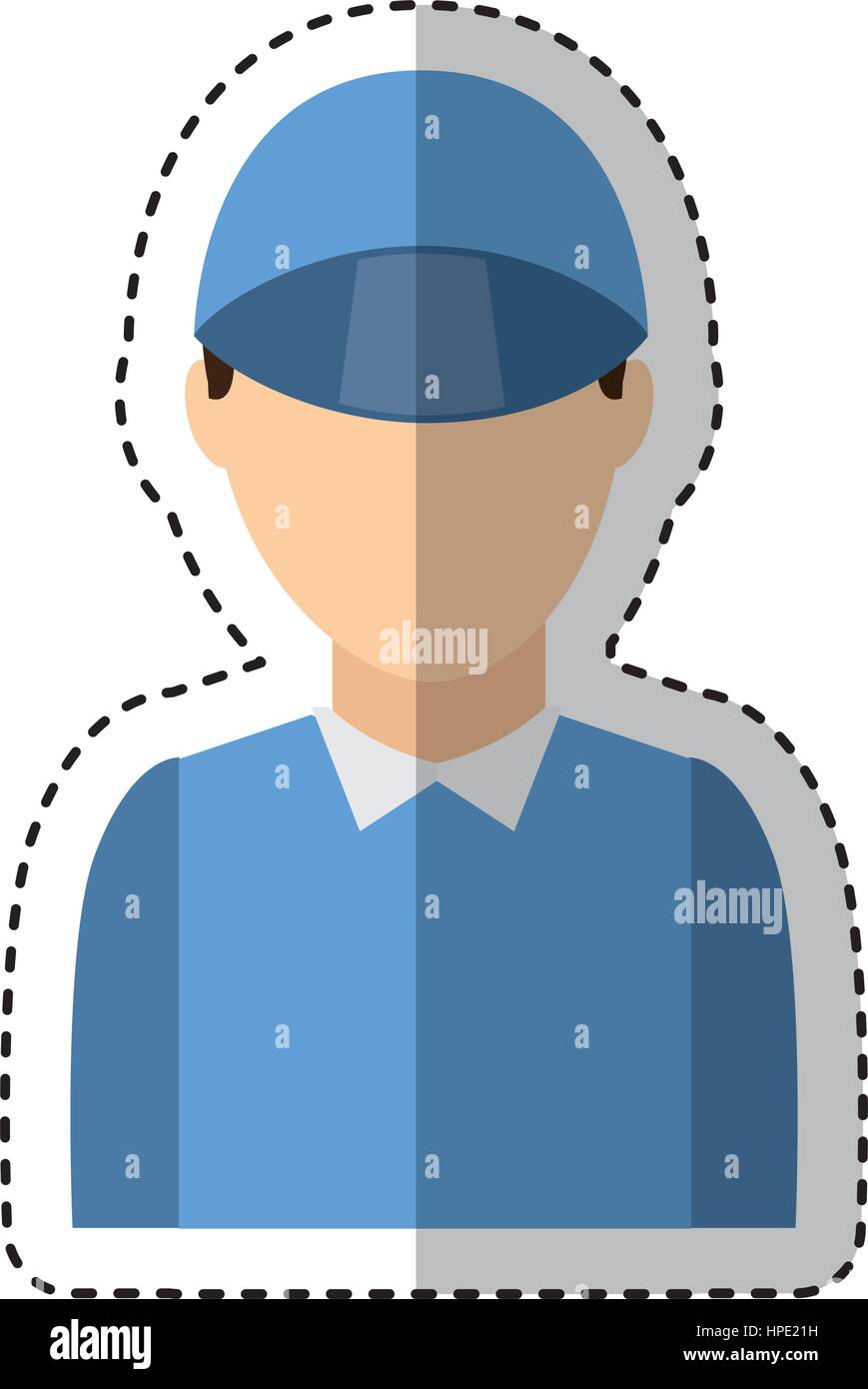 delivery worker avatar icon vector illustration design Stock Vector ...