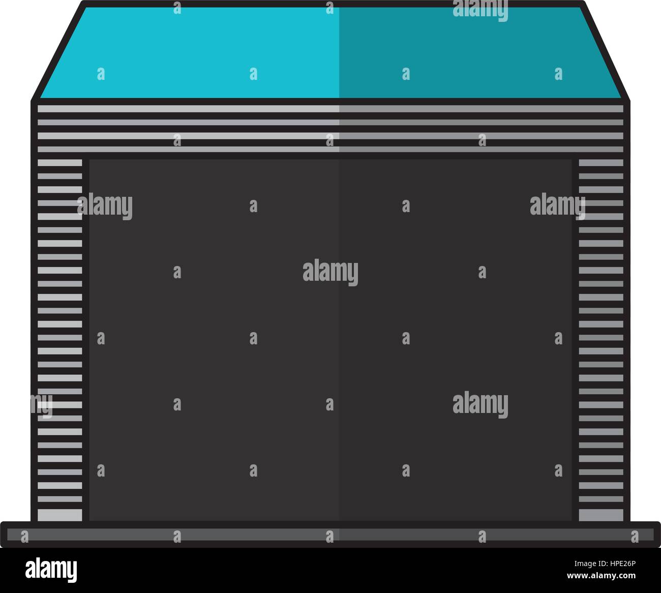 warehouse garage isolated icon vector illustration design Stock Vector ...