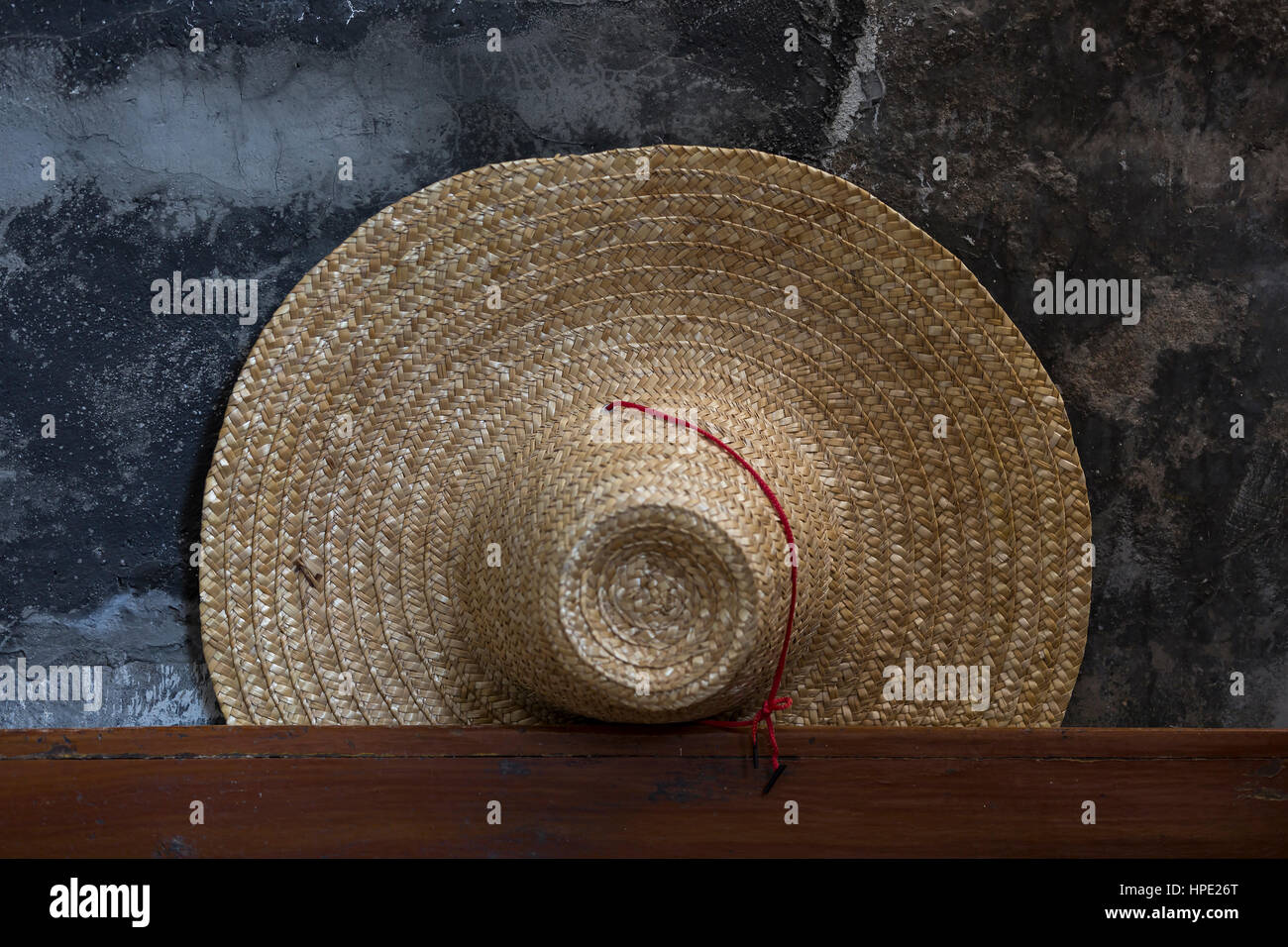 Chinese straw hat Stock Photo - Alamy
