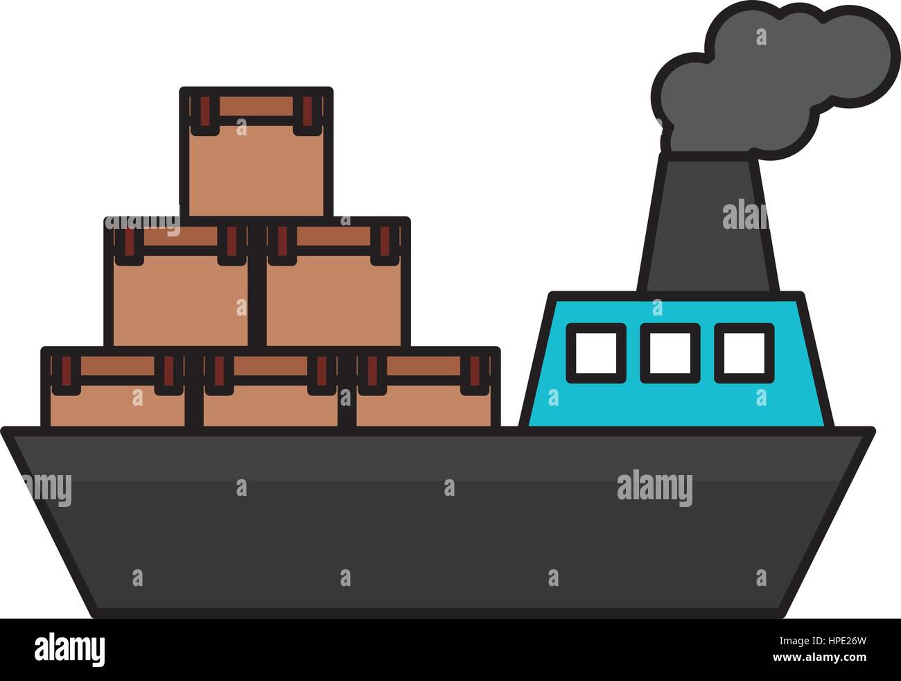 ship boat delivery service vector illustration design Stock Vector ...