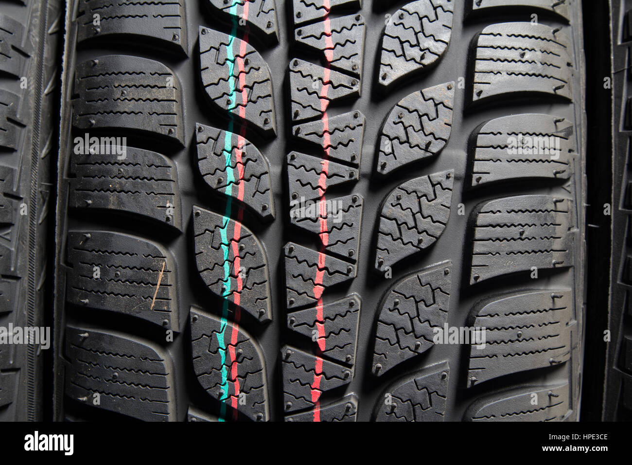 Tire stack in deposit storage Stock Photo - Alamy