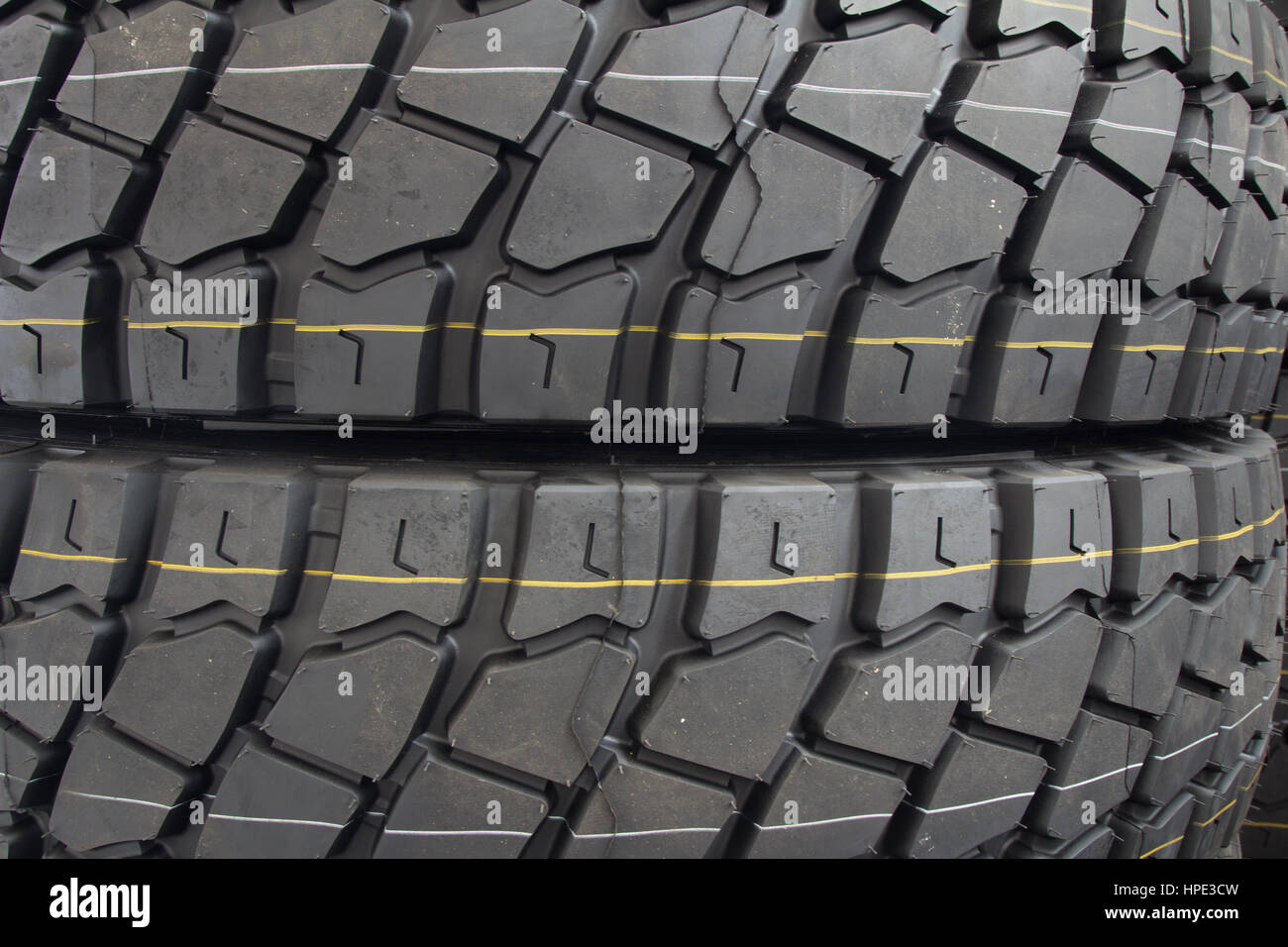 Tire stack in deposit storage Stock Photo - Alamy