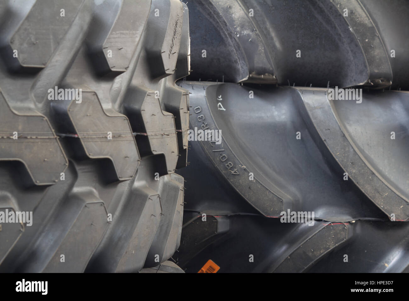 Tire stack in deposit storage Stock Photo - Alamy
