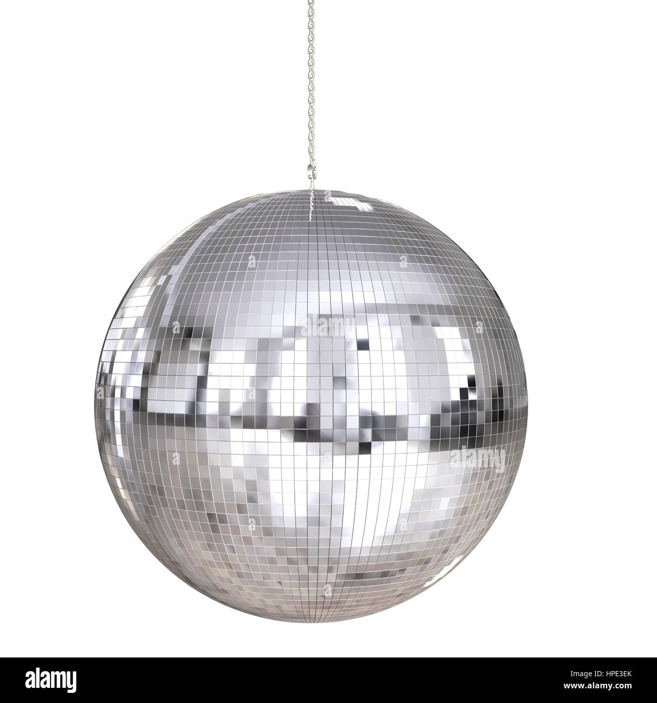 3d rendering shiny disco ball or mirror ball Stock Photo - Alamy