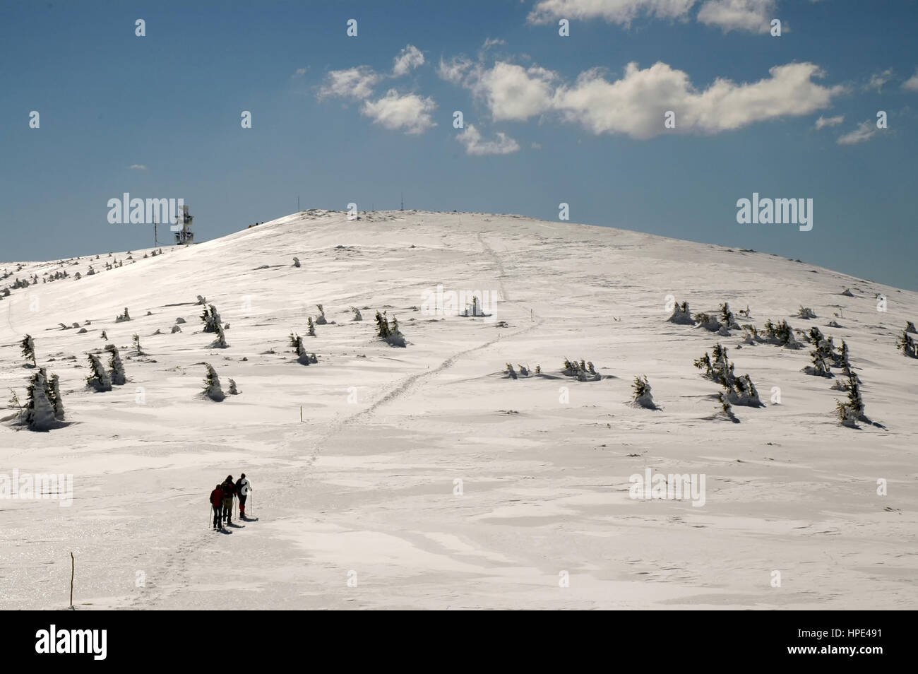 Group of people hiking in beautiful winter mountains Stock Photo - Alamy