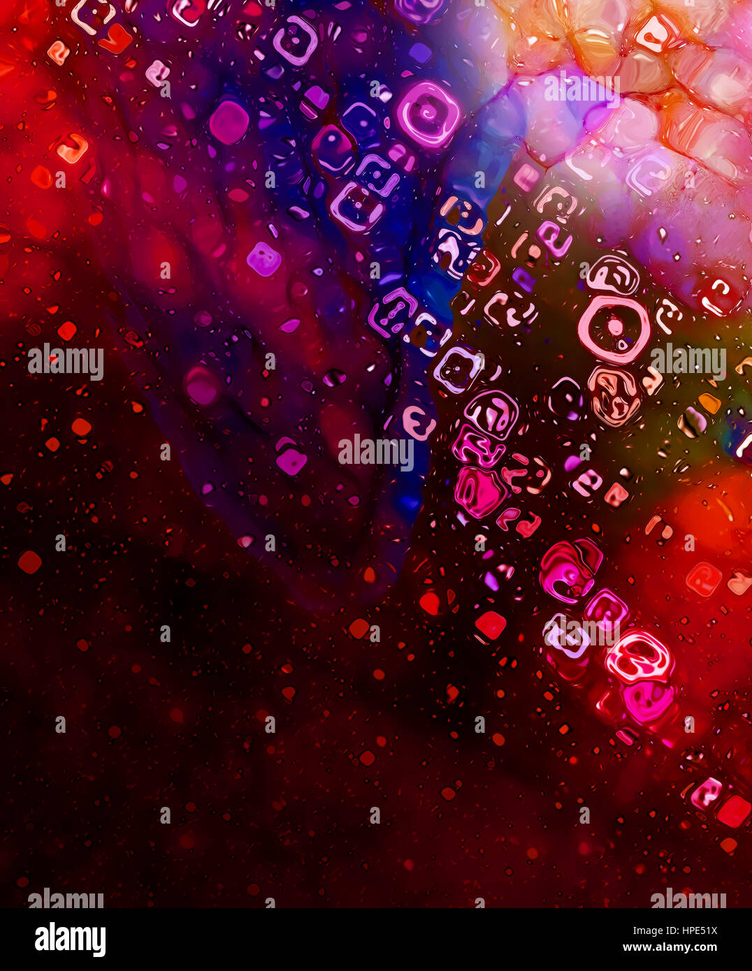 Cosmic space and stars, cosmic abstract background and glass effect ...