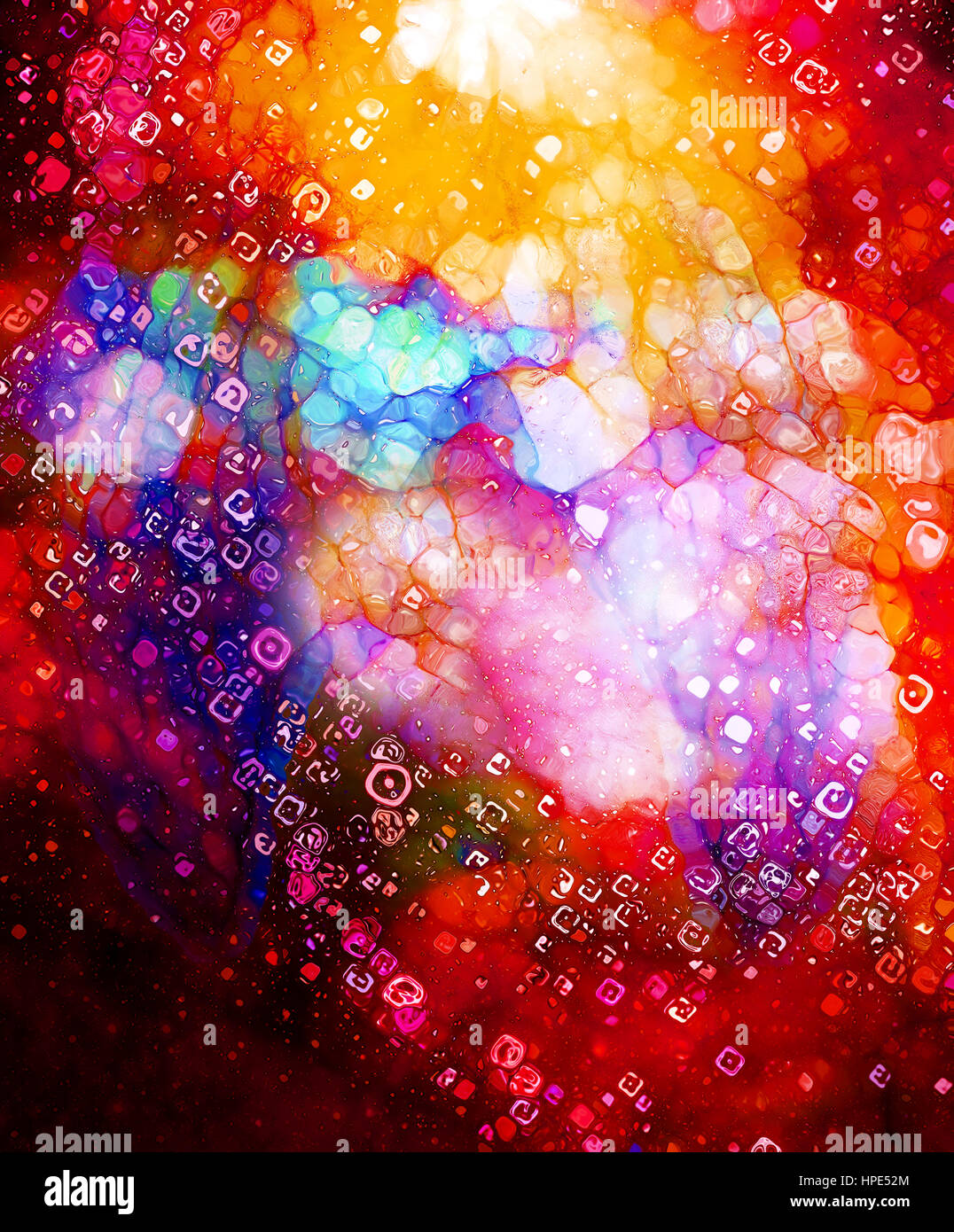 Cosmic space and stars, cosmic abstract background and glass effect ...