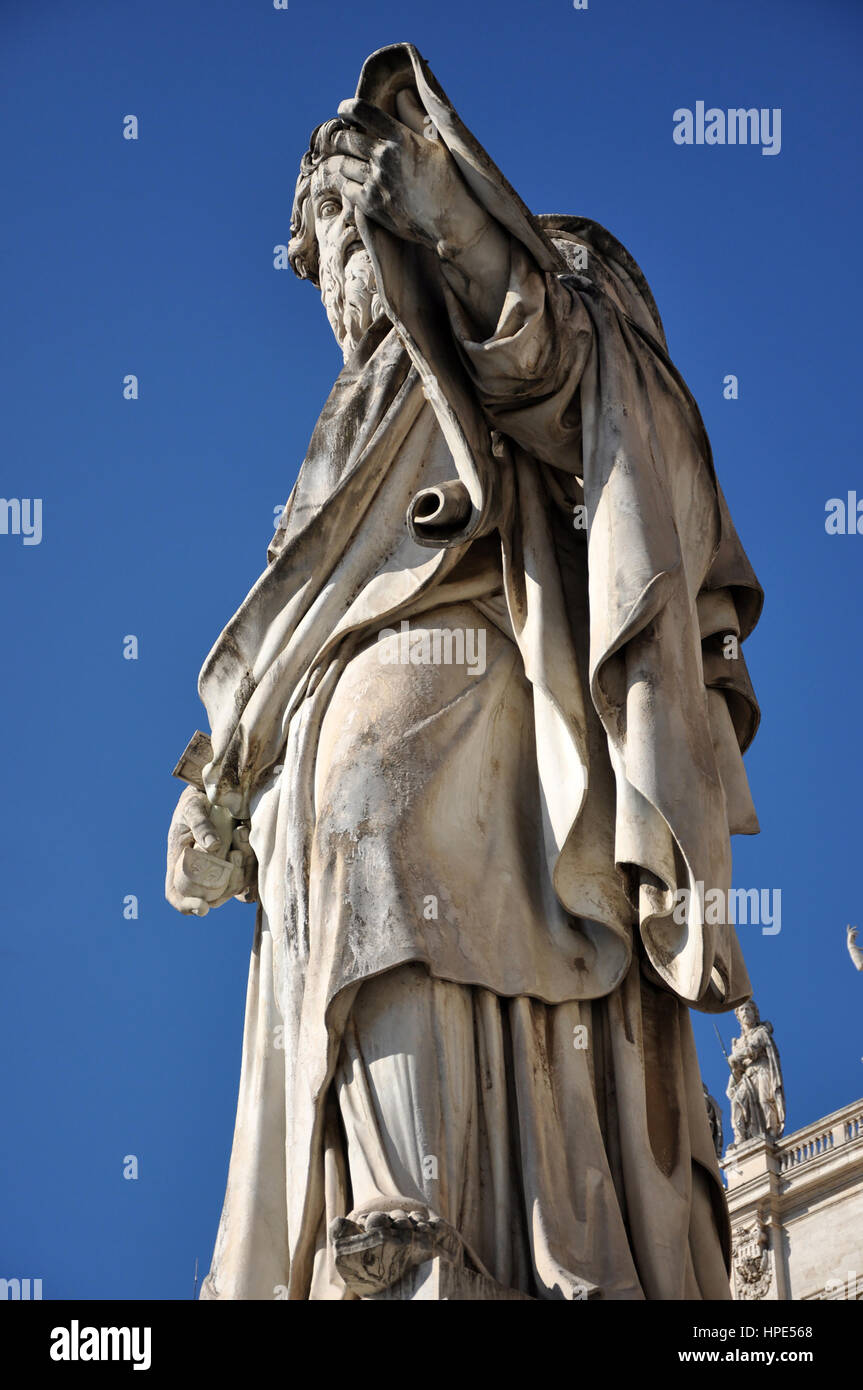 Statue of Saint Paul the Apostle. Vatican Stock Photo - Alamy
