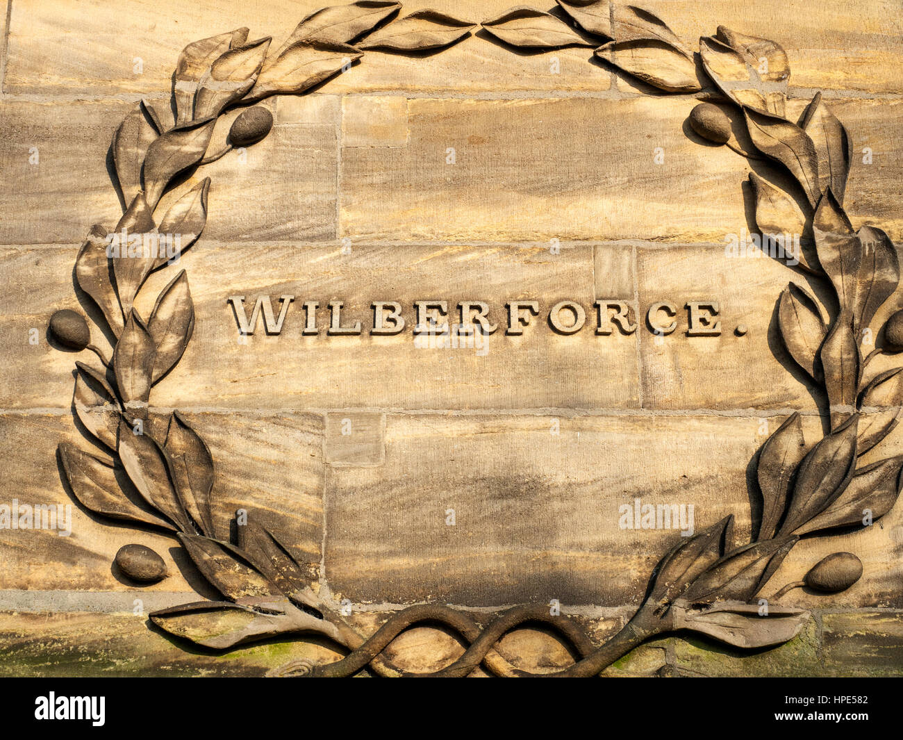 Inscription on the Wilberforce Monument to Slavery Abolitionist William ...