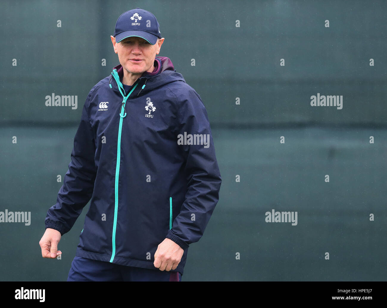 Head coach Joe Schmidt during a training session at Carton House ...