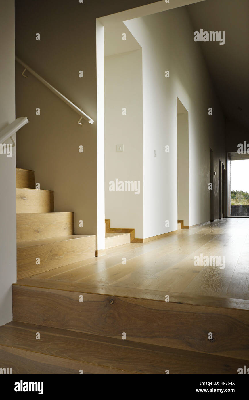 View of corridor with steps in foreground. Killowen House, Rostrevor ...