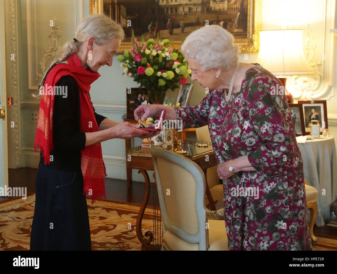 Gillian Allnutt is presented with The Queen's Gold Medal for Poetry by ...