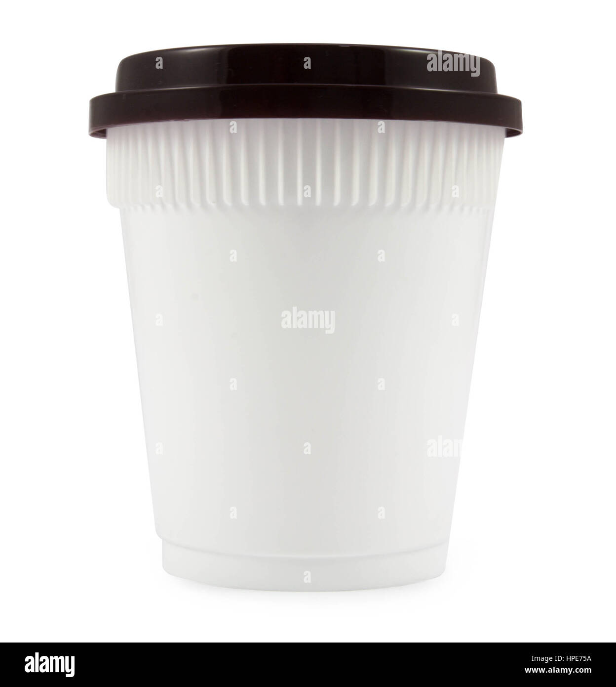plastic of coffee isolated white background Stock Photo - Alamy