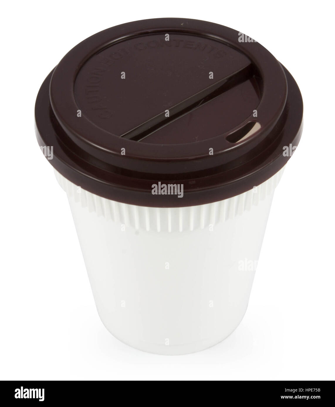 plastic of coffee isolated white background Stock Photo - Alamy