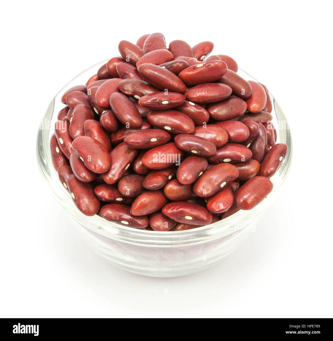 Red beans cup isolated on a white background Stock Photo - Alamy