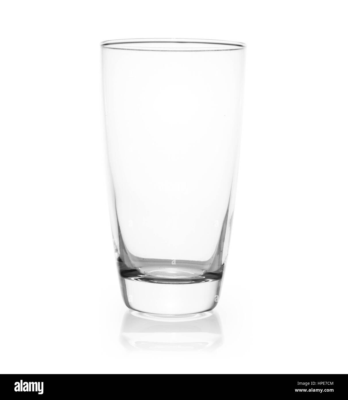 empty glass isolated on a white background Stock Photo - Alamy