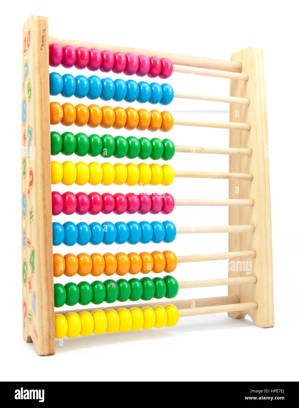 colorful toy abacus to learn counting Stock Photo - Alamy