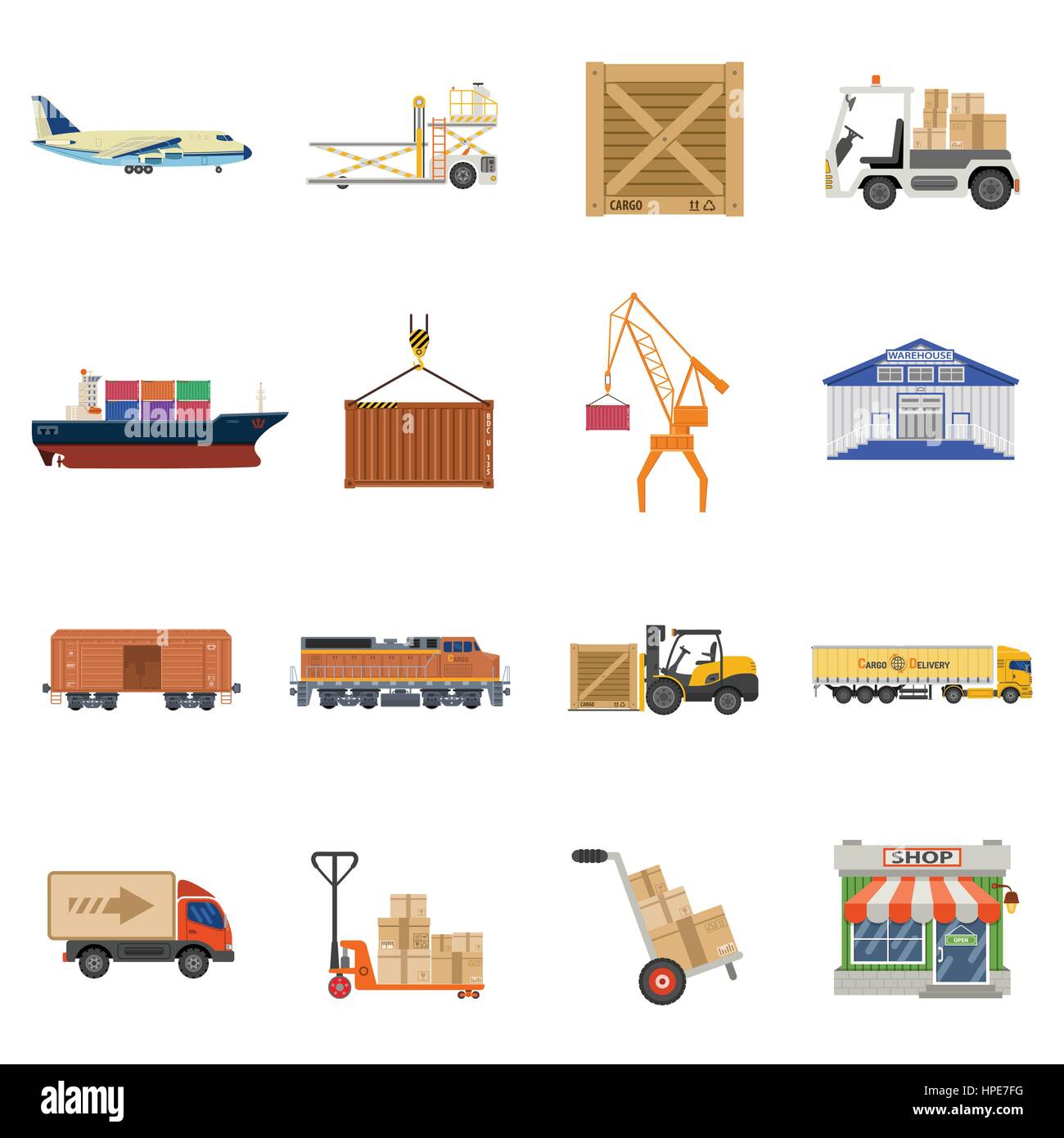 Logistics icon Stock Vector Images - Alamy