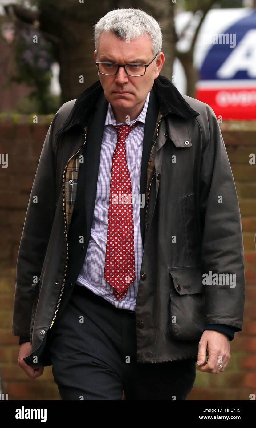 John Bailey, brother of children's author Helen Bailey, arriving at St ...