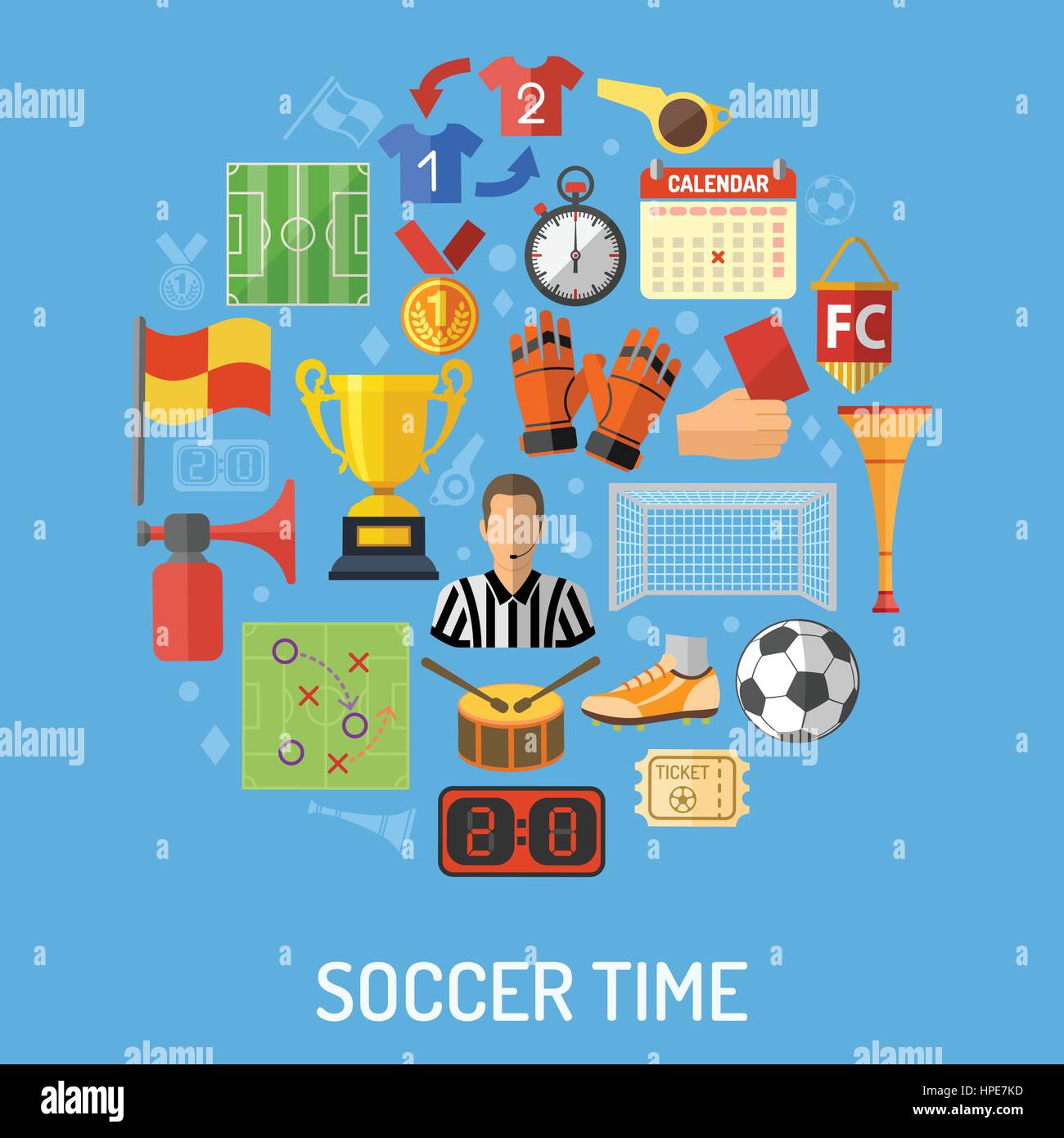 Golden soccer ball set Stock Vector Images - Alamy