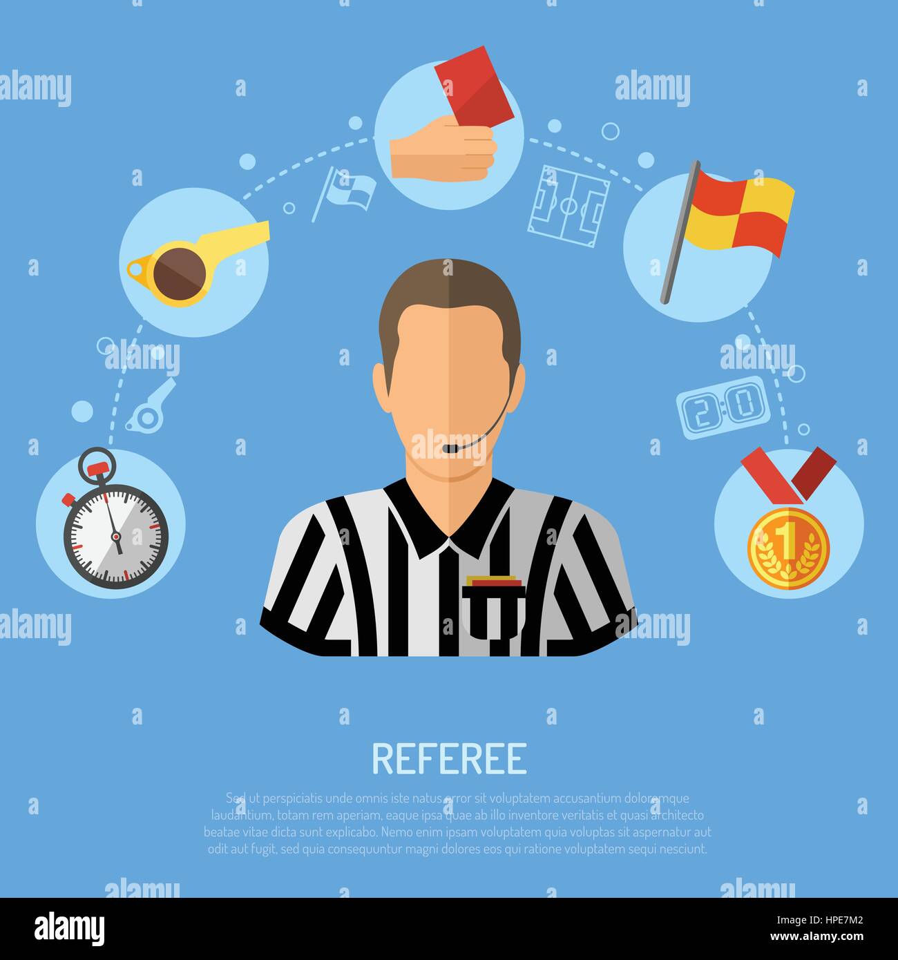 Soccer referee vector Stock Vector Images - Alamy