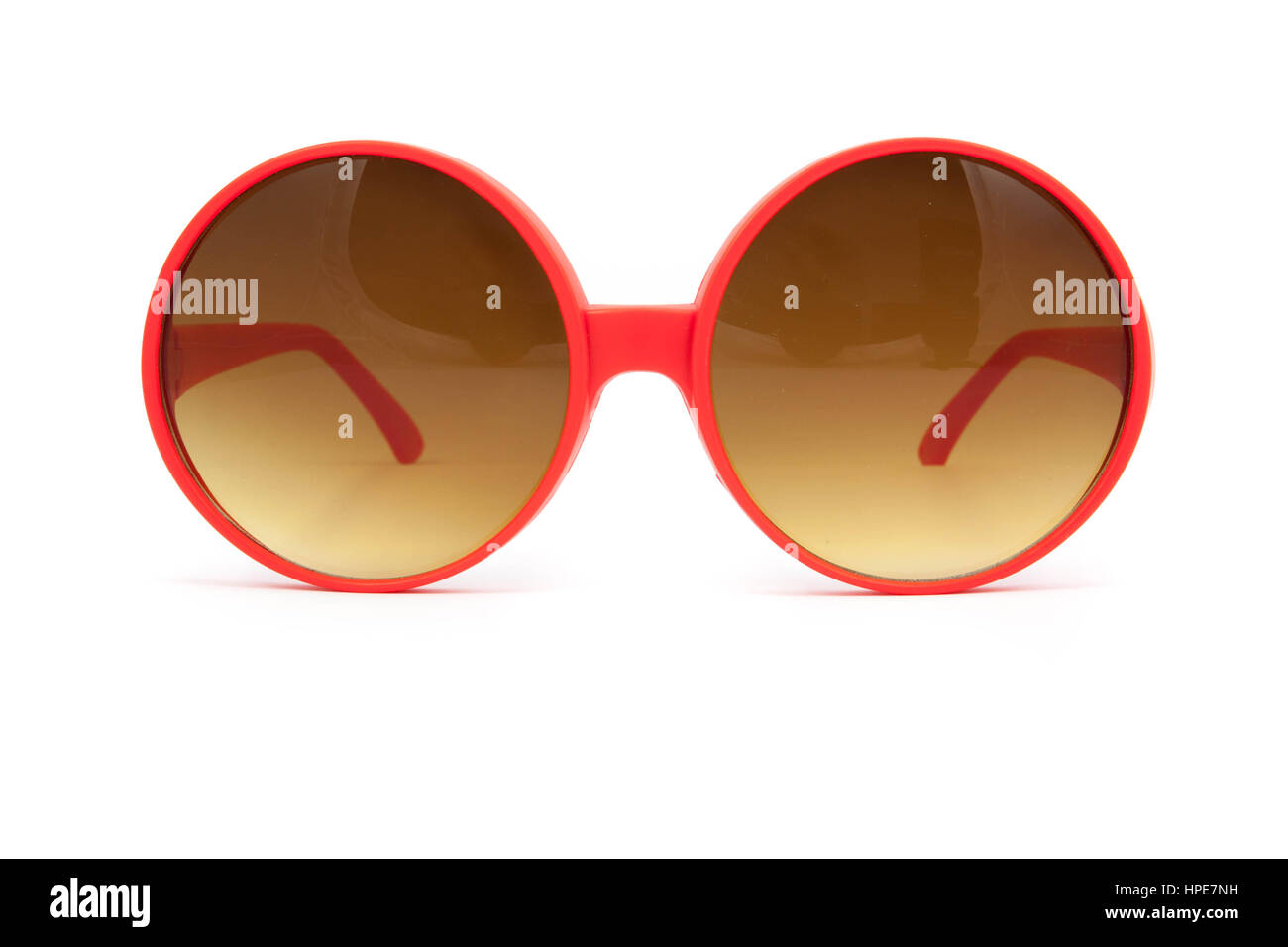red sunglasses on white background Stock Photo - Alamy