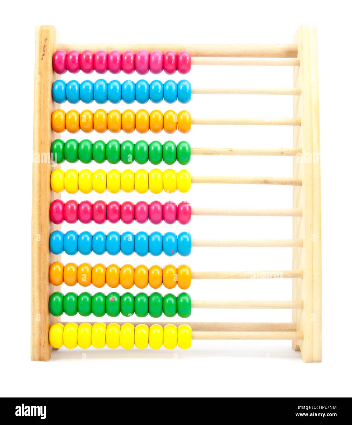 colorful toy abacus to learn counting Stock Photo - Alamy