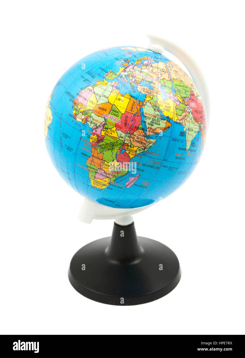 simulated world isolated on white background Stock Photo - Alamy