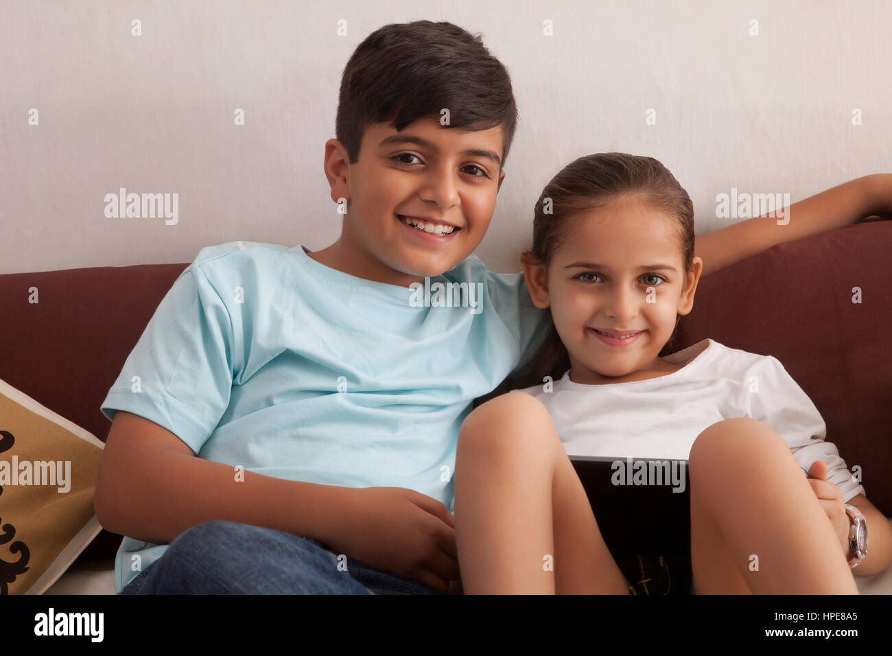 Brother sister sharing bedroom hi-res stock photography and images - Alamy
