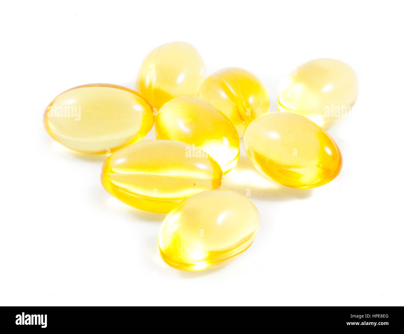 fish oil capsules Stock Photo - Alamy