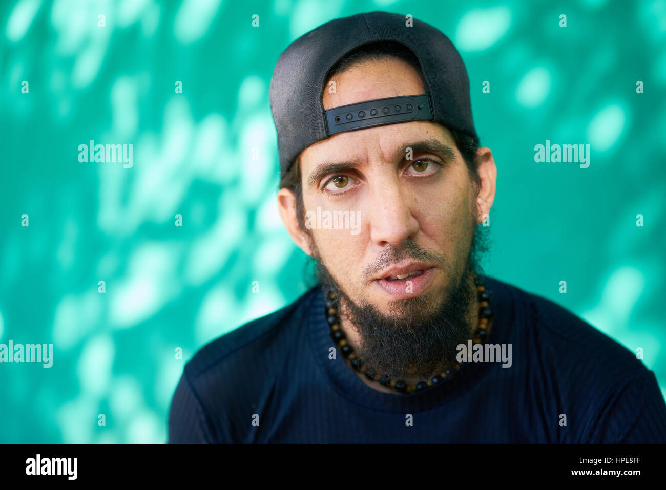 Real Cuban people and emotions, portrait of sad hispanic man from ...