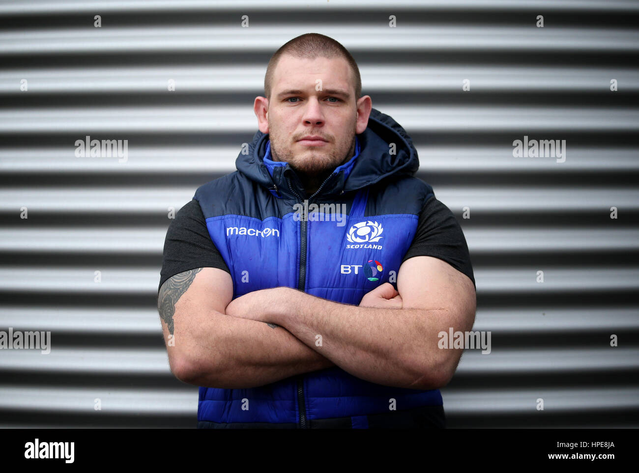 Scotland forward Gordon Reid after a training session at The Oriam ...