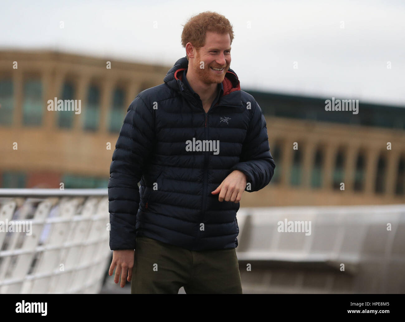 Prince harry joins marathon runners hi-res stock photography and images ...