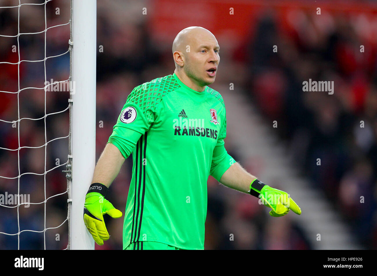Middlesbrough goalkeeper Brad Guzan Stock Photo - Alamy