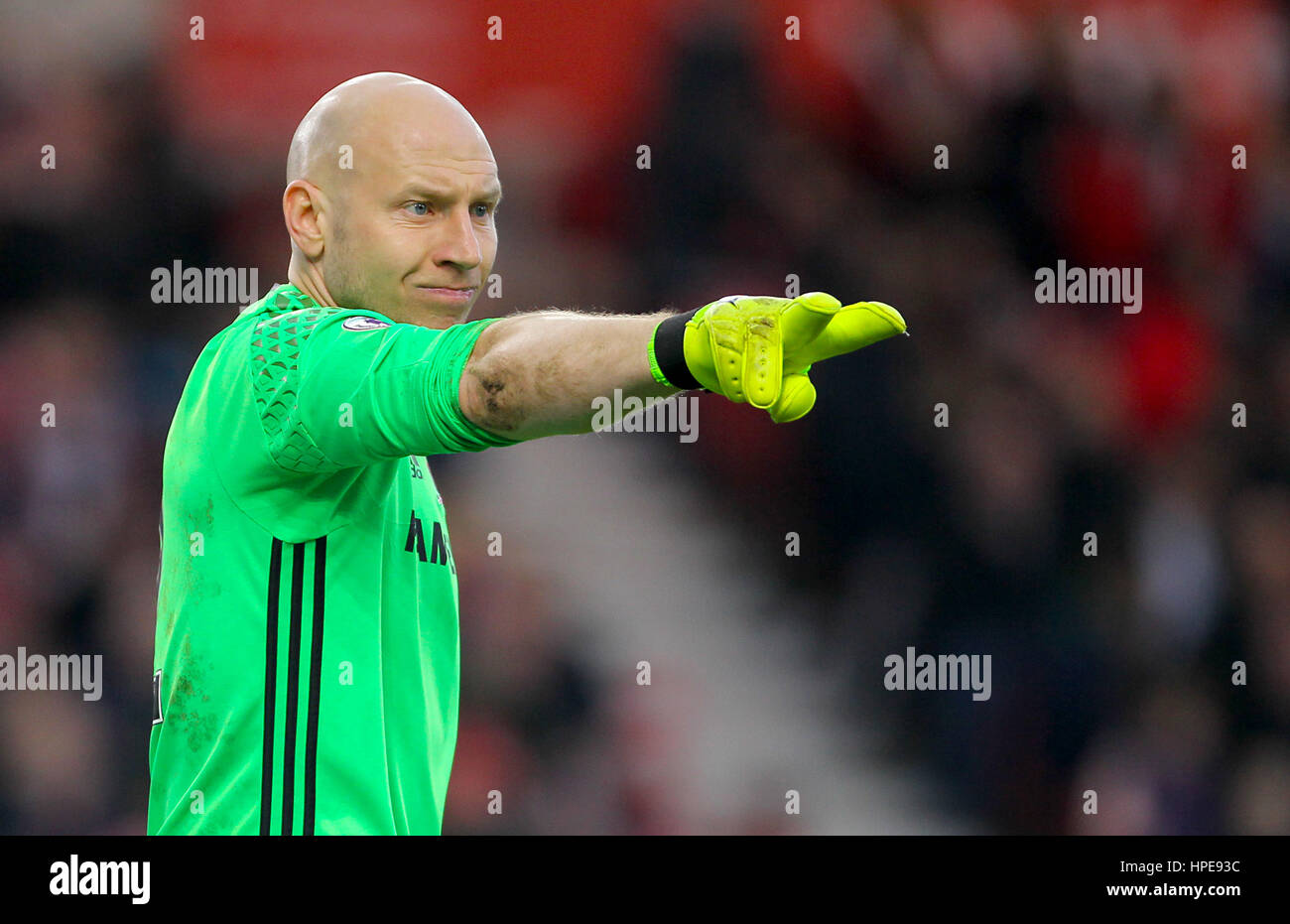 Middlesbrough goalkeeper Brad Guzan Stock Photo - Alamy