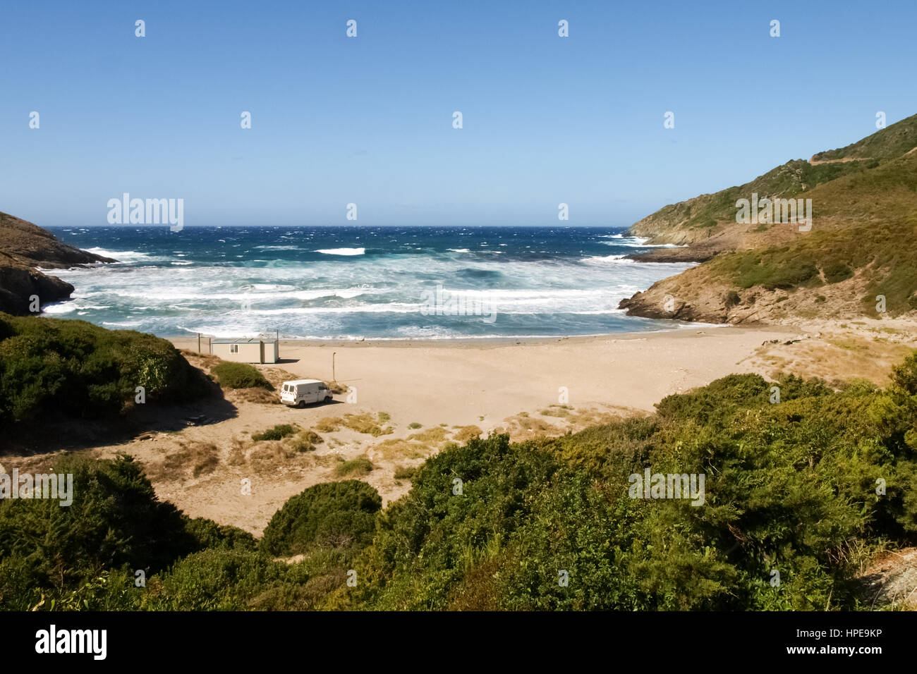 Cap Corse, France: coastal landscape and beaches of Cap Corse Stock ...