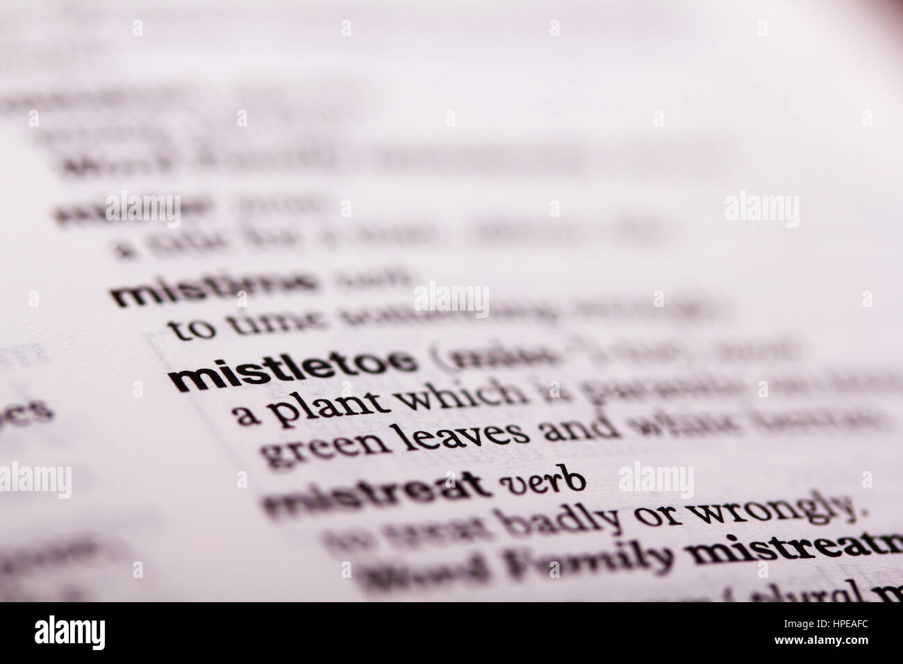 Close up of a page in a dictionary Stock Photo - Alamy
