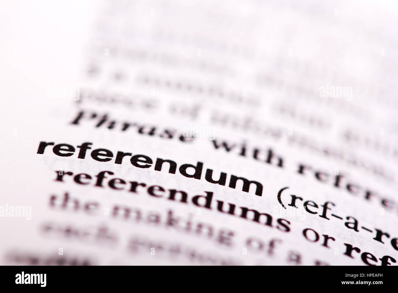 Close up of a page in a dictionary Stock Photo - Alamy