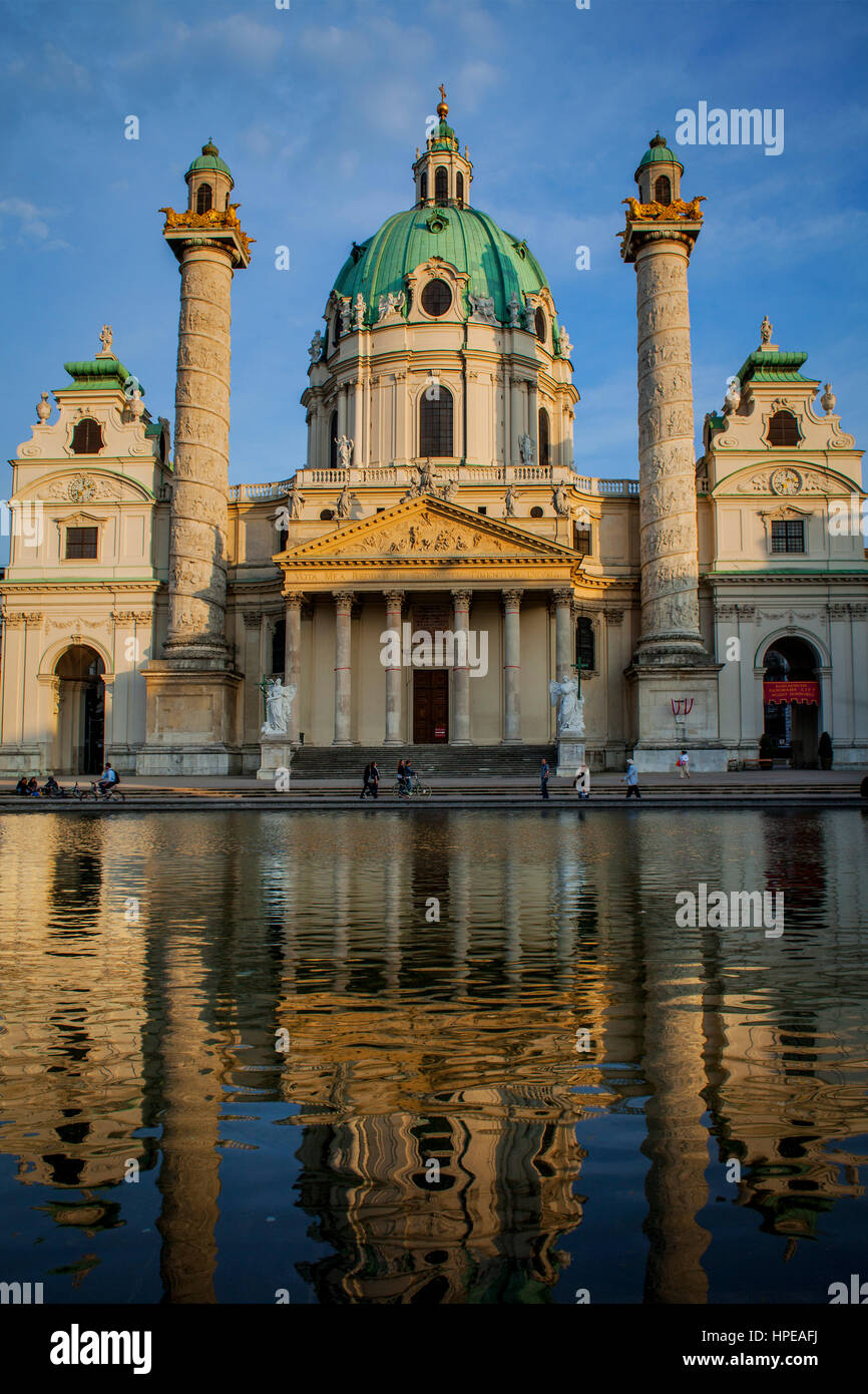 Karlskirche, St. Charles Borromeo church by Fischer von Erlach in ...