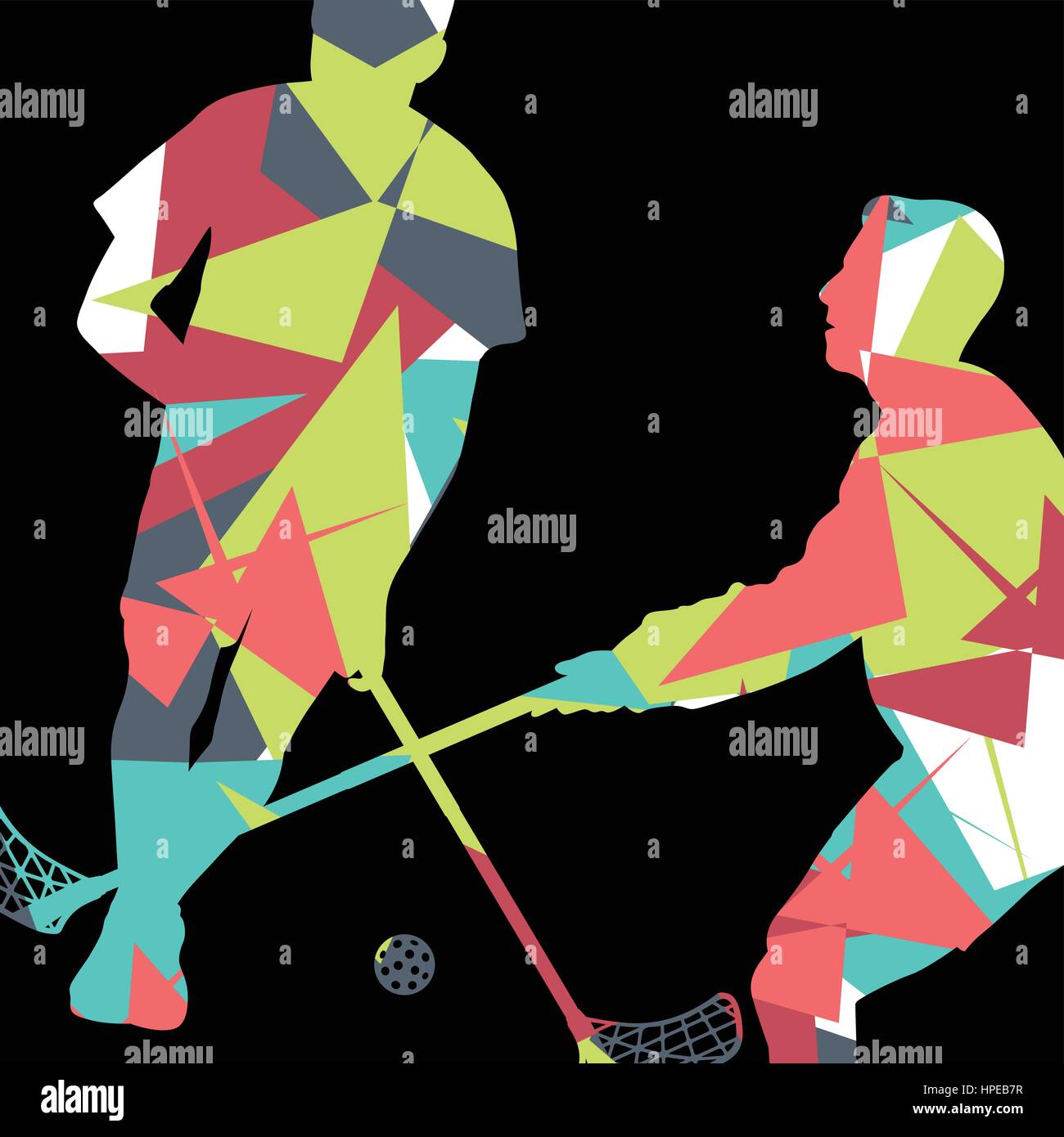 Floorball vector vectors hi-res stock photography and images - Alamy