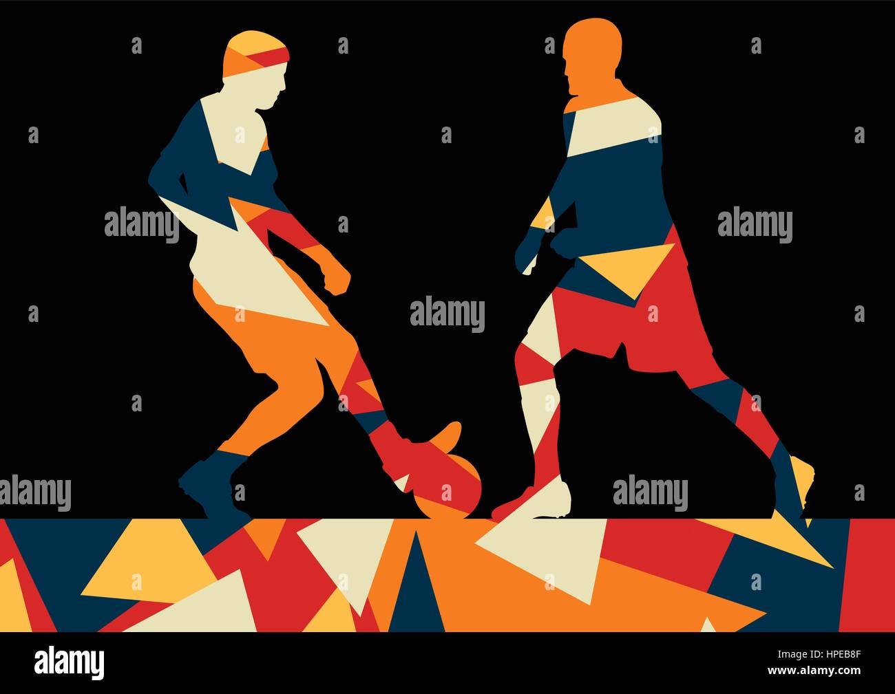 Soccer practice pass Stock Vector Images - Alamy