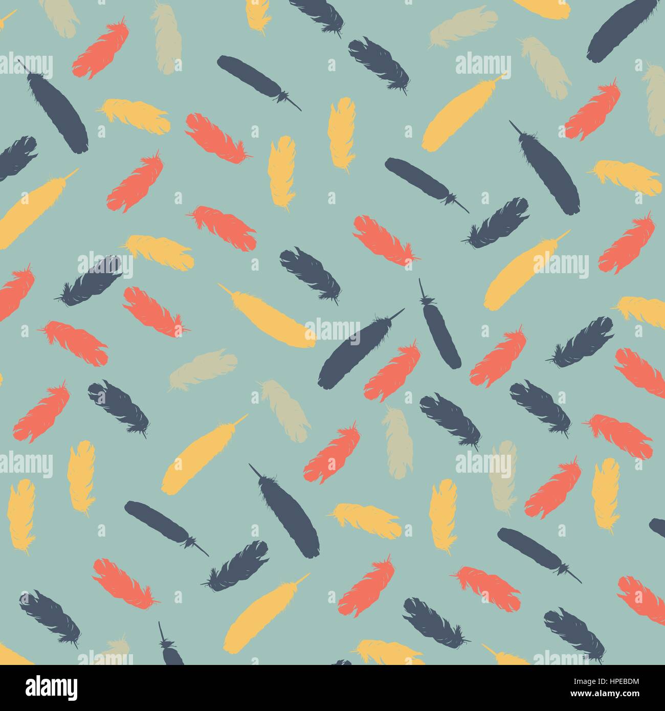 Feather vector background with modern retro colors for banner Stock ...