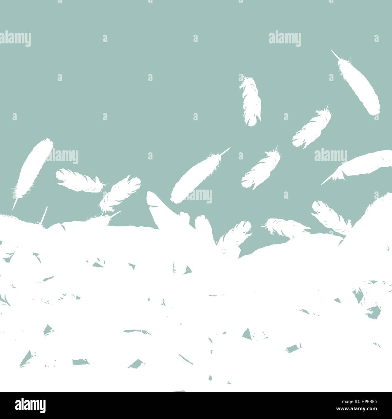 Feather vector background with modern retro colors for banner Stock ...