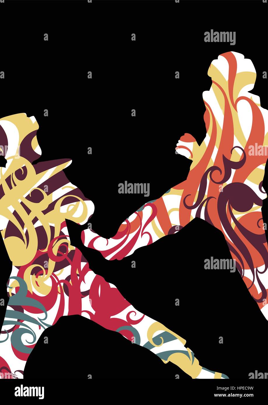 Men training box isolated Stock Vector Images - Alamy